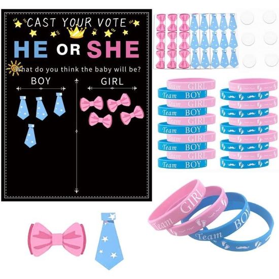 Tableau Gender Reveal Gender Reveal Party Decoration Révélation Du ...