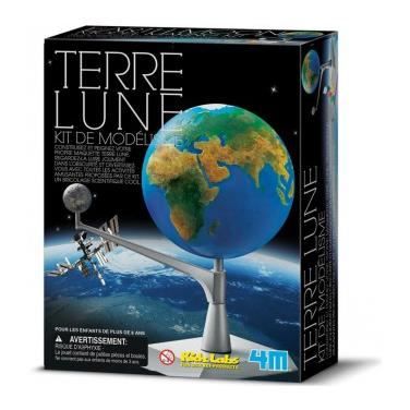 Kit de modélisme - Terre Lune - 4M Kidz Labs - 8 ans - 13 pièces ...
