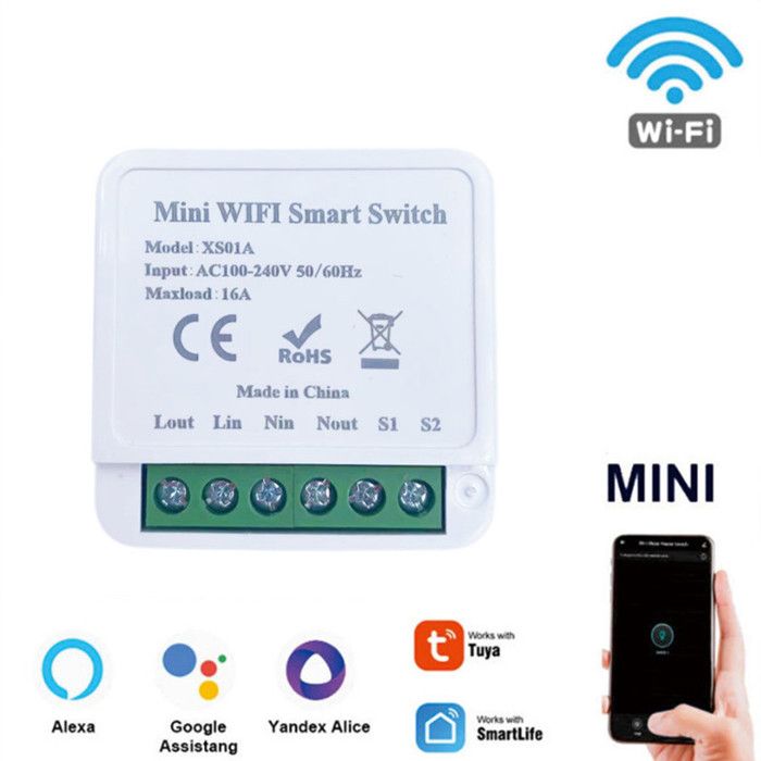 Mini interrupteur intelligent Zigbee,16A,technologie de tournesol ...