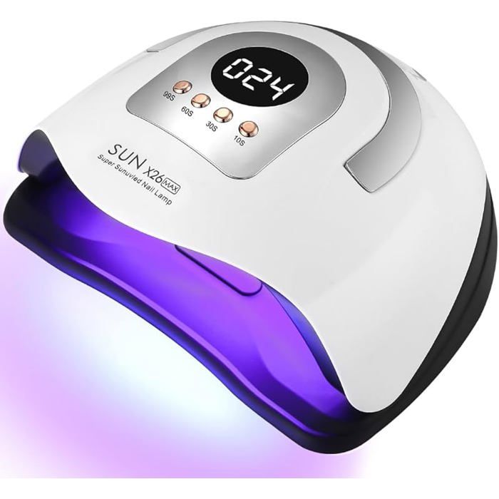 Lampe UV LED pour ongles professionnelle 220W automatique, 47 perles ...