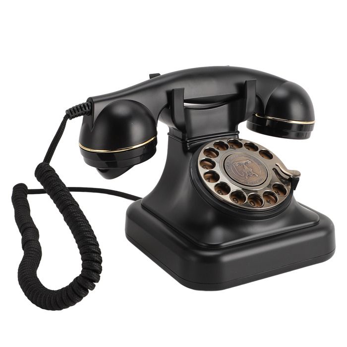 SALALIS téléphone fixe antique SALALIS téléphone rotatif rétro ...