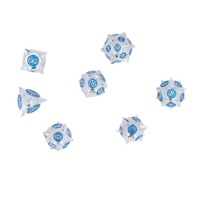 Jeu de dés en métal - ATYHAO - Polyhedral Portable Board Game Dice ...