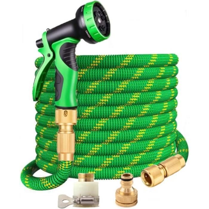 Tuyau D'Arrosage Extensible 16-125Ft Tuyau En Plastique De Lavage De ...