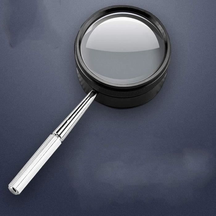 Loupe Loupe Hd Hd Métal Loupe À Main 30 Fois Non Eclairé Portable Haute ...