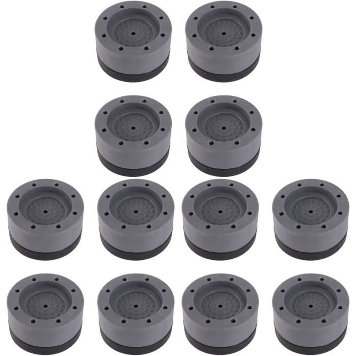 12 Pièces Machine à Laver Laveuse Sécheuse Tampons Anti- Vibrations ...