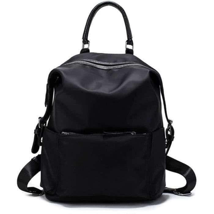 Generic Unisex Black Backpack Women Men Handbag Shoulder Bag 14in ...