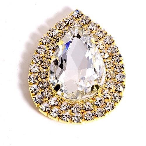Ecusson Strass à Coudre En Verre Strass 1 Pièce Avec Griffe Strass