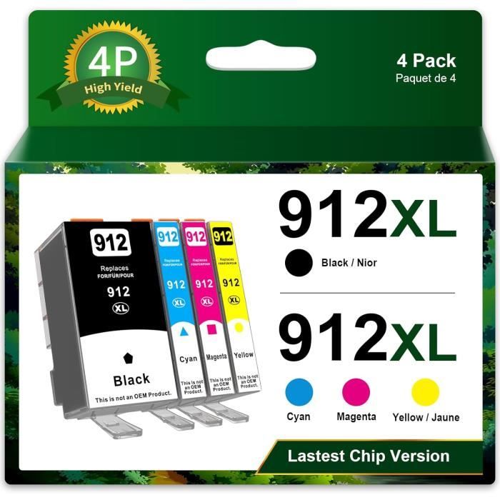 912Xl Cartouches D'Encre Compatibles Pour Hp 912Xl 912 Xl Pour Hp ...