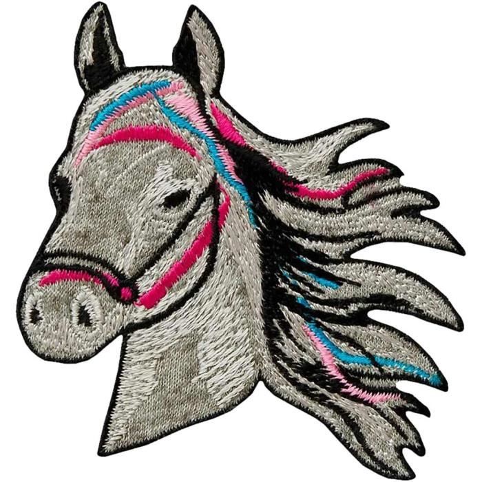 Cheval Animal - Ecusson Thermocollant Patches Appliques, Taille: 7,9 X 6,4 Cm[u5963] - Cdiscount ...