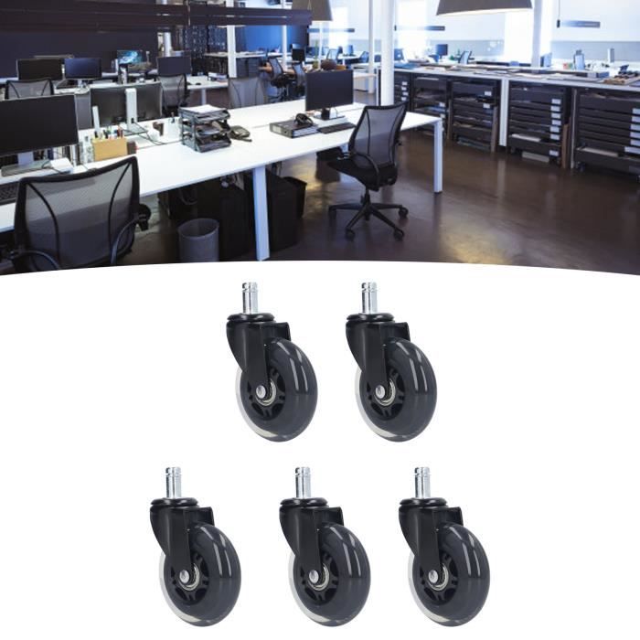 Roue Rotative De Chaise Roulettes - DIOCHE - 5 Pcs 3In - Caoutchouc ...