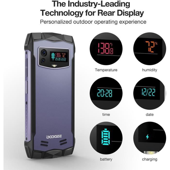 DOOGEE Smini Telephone Portable Incassable,Helio G99 15GB+256GB/TF 2TB ...