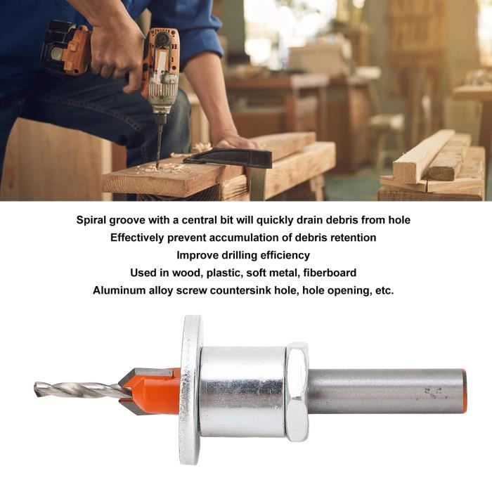 KEM Kit de forets à fraiser Kit de foret à fraiser à limite réglable en ...