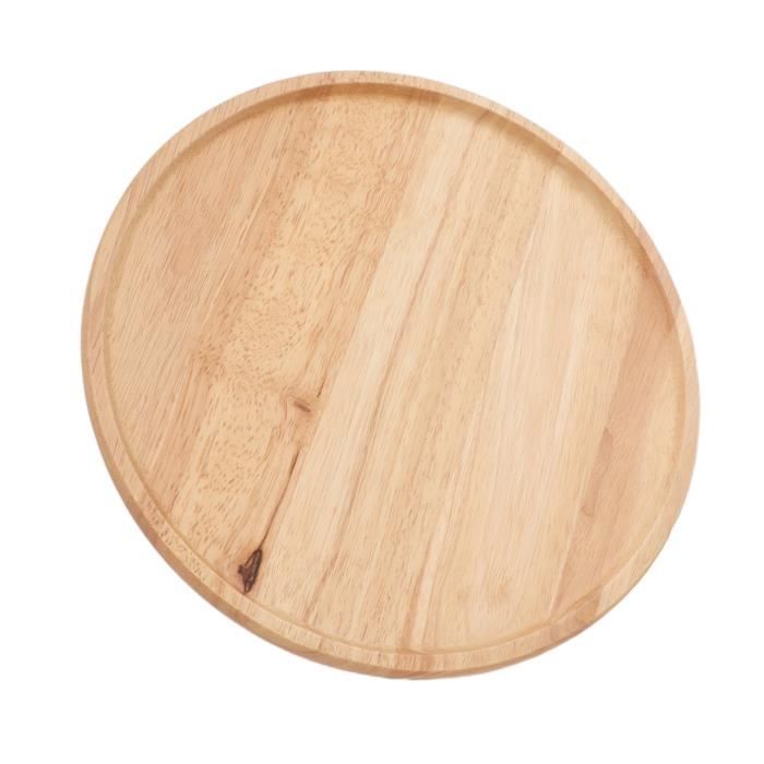 Plateau rond en bois - GOTOTOP - 30x30cm - Décoratif - Écologique ...