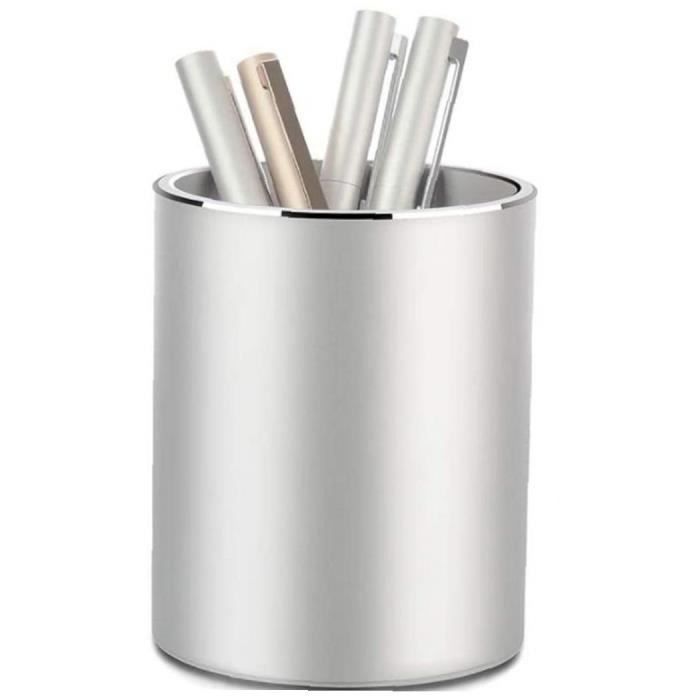 Porte-stylo pot en aluminium crayon rond pinceau de maquillage pour ...