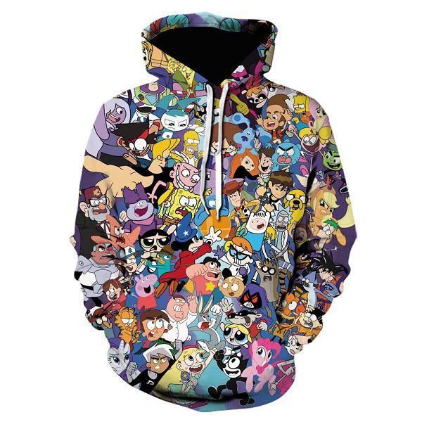 Sweat-Shirt Homme,Dessin animé Scooby Doo 3d imprimé à capuche Anime ...