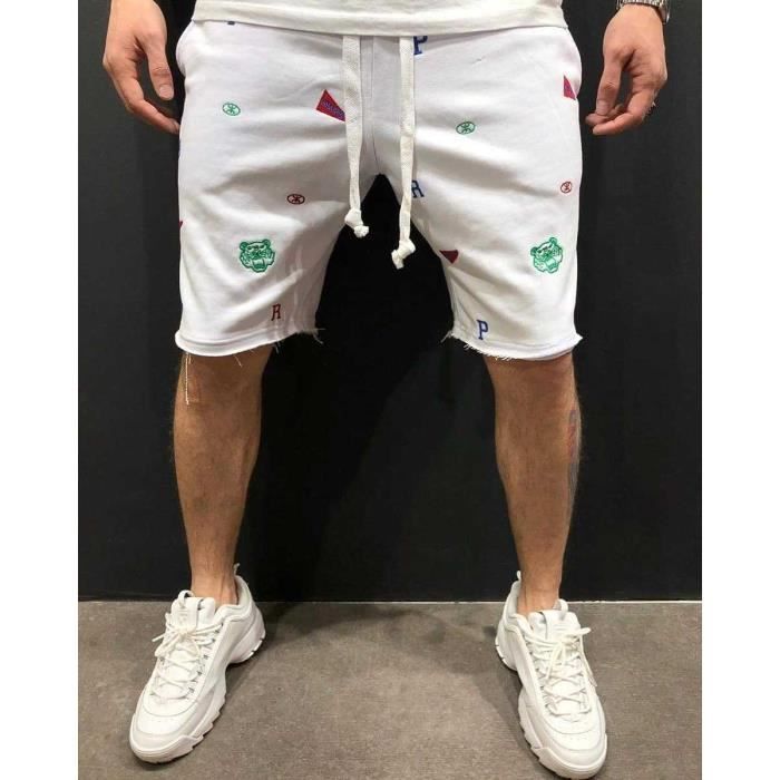 Short,de musculation à cinq points pour hommes, d'été, de sport ...