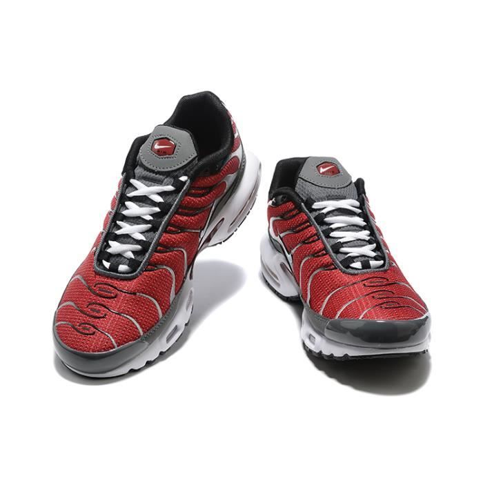 Baskets NIKKE TN Plus 3 Chaussures 38909-420 Gris rouge Hommes SZ-42 ...
