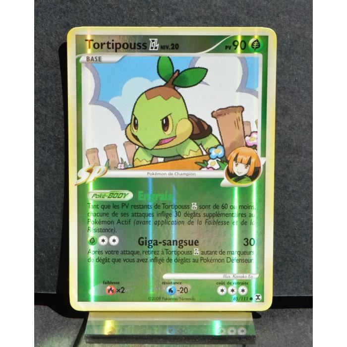 Carte Pokémon 85-111 Tortipouss - REVERSE 90 PV Platine Rivaux ...