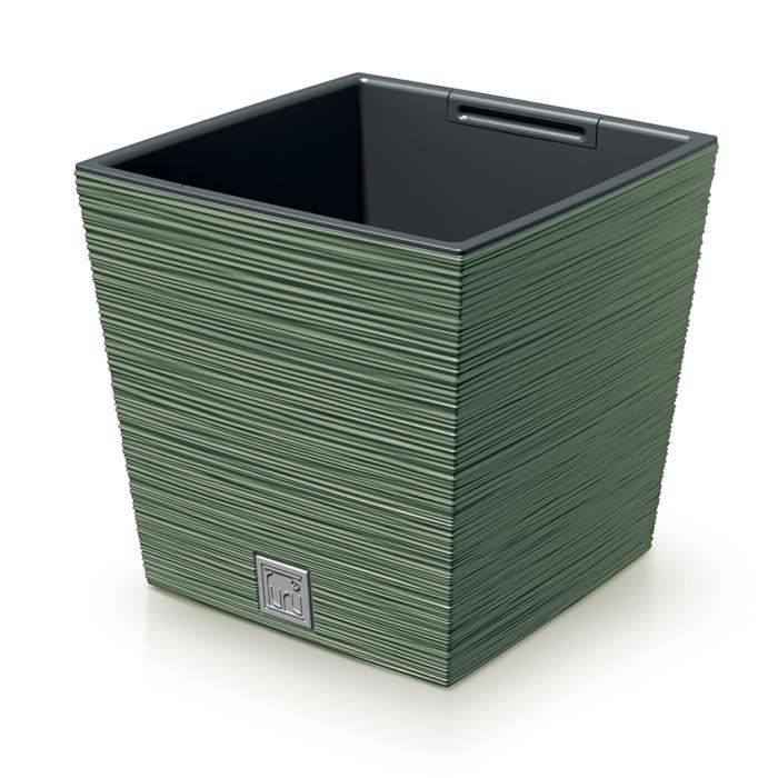 Jardiniere Prosperplast Furu Square Low pot a fleurs avec insert DFS300 ...
