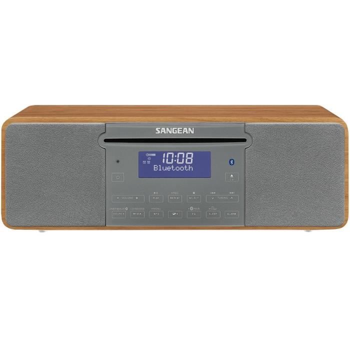 Radio de table - Sangean - DDR-47BT - DAB+ - Bluetooth - Bois marron ...