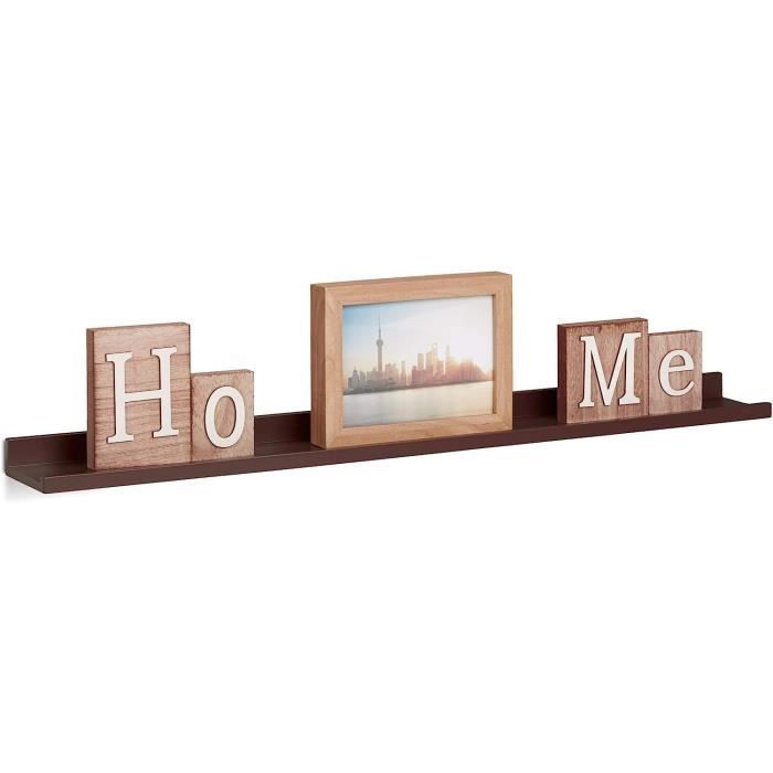 Étagère Tablette Flottante Murale Plateau Étroit Mdf Cuisine Bois Hxlxp ...