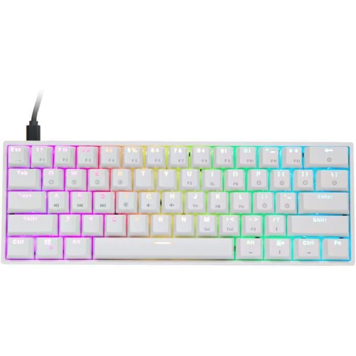 Skyloong Gk61 Sk61 Clavier Mécanique 60% Avec Rétro-Éclairage Rgb ...