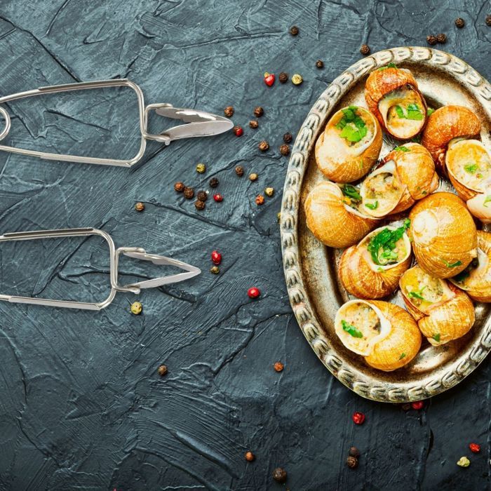 Lot de 6 pinces à escargots - FACKELMANN - Acier inoxydable - Cdiscount ...
