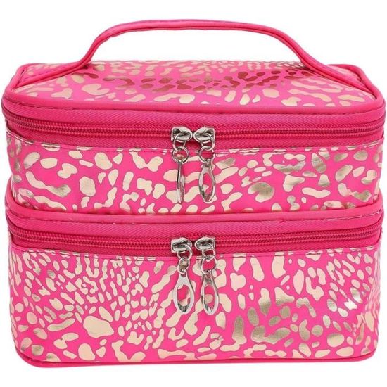 Primark Trousse De Toilette Double Pour Femme Rose Rouge, F, Taille ...