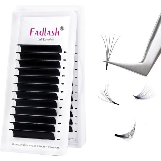 Extension De Cils Volume C Curl 0,05Mm 12Mm Easy Fan Volume Lash 5D, 6D ...