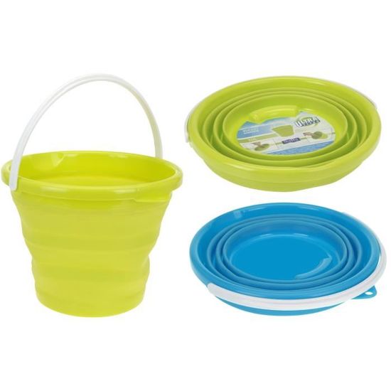 Seau pliable rétractable en silicone 10L - Cdiscount Au quotidien