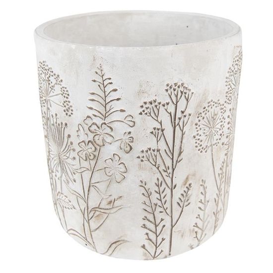 Pot de fleurs - CLAYRE & EEF - Ø 20x21 cm - Beige - Pierre - Design ...