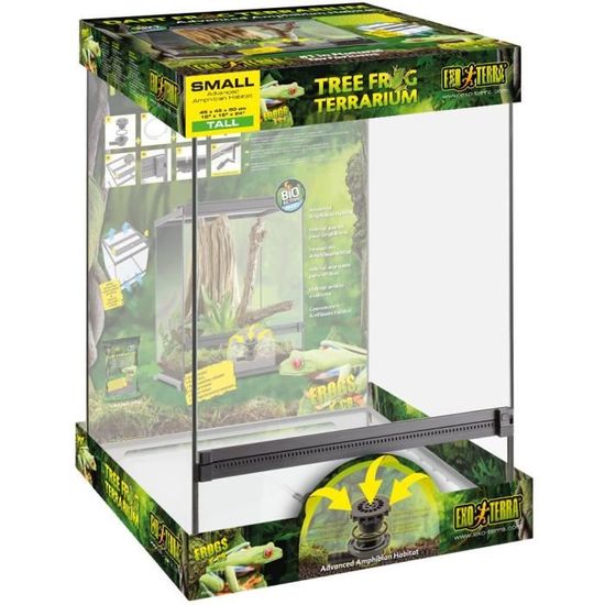 Exo Terra Terrarium grenouille 45x45x60cm - Cdiscount Animalerie