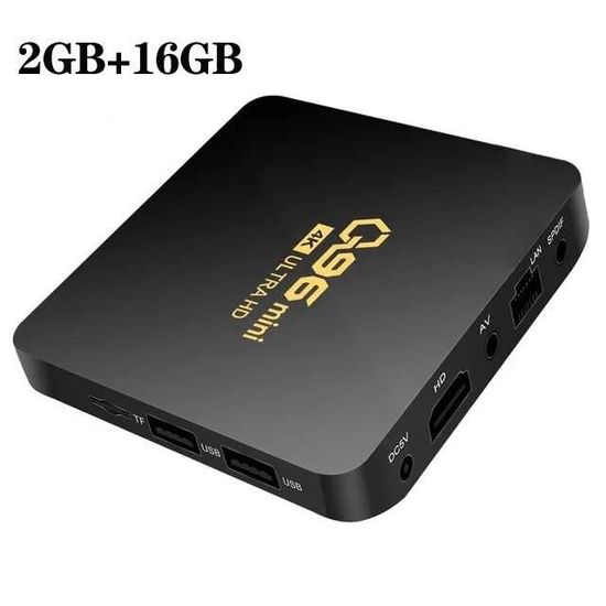 Q96 Mini Smart TV Box,Android 10.0,Amlogic S905L,Façades Core,2.4G,WiFi ...