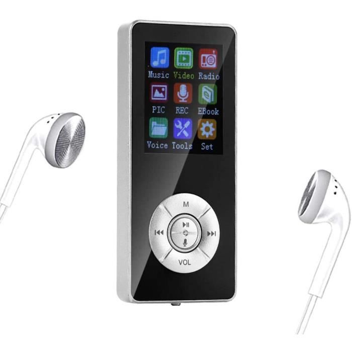 Lecteur MP3 avec Radio FM et enregistreur Vocal Portable Mini Bluetooth ...