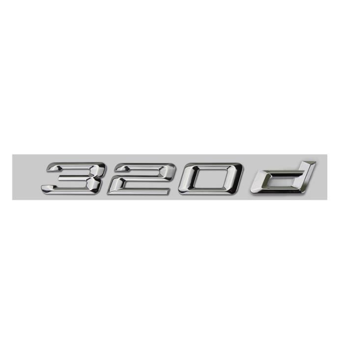Logo 320d BMW Autocollant Coffre Arrière Emblème Badge insigne Sticker ...