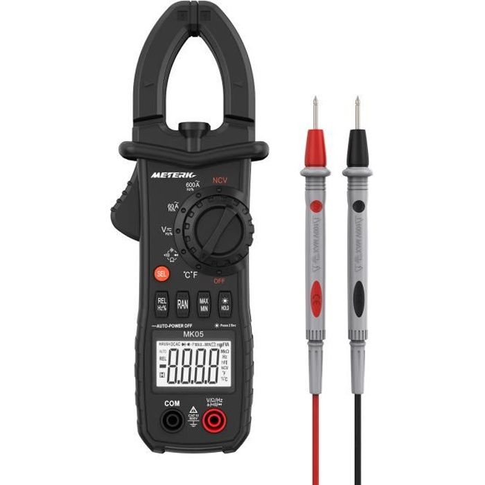 Meterk MK05 6000 Compteurs Pince Multimètre Numérique Noir - Cdiscount ...