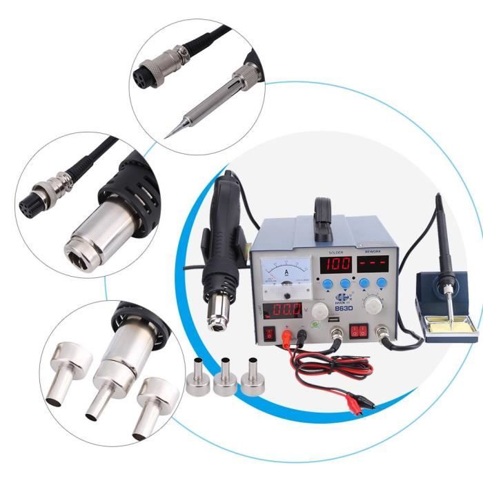 LIA 3 En 1 Station Soudage Déssoudage Electronique Source de Courant ...