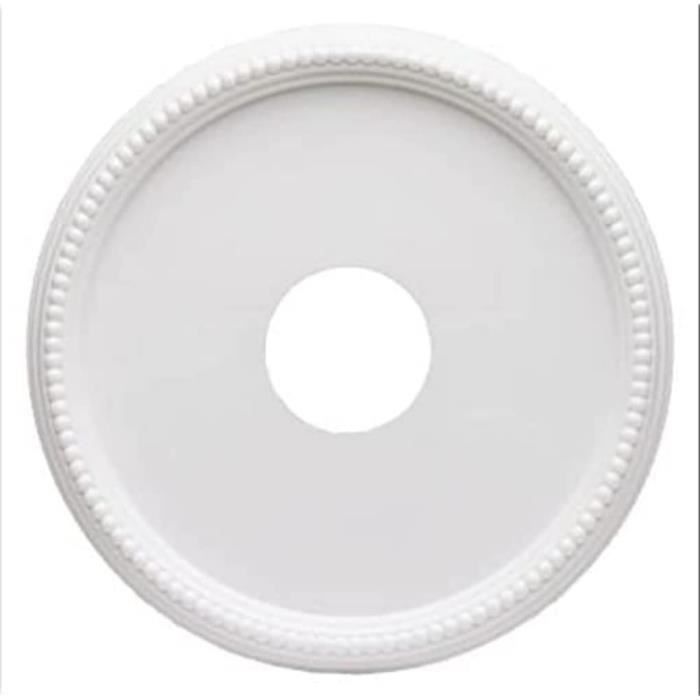 Médaillon De Plafond À Finition En Blanc Lisse, Diamètre 40Cm[x2182 ...