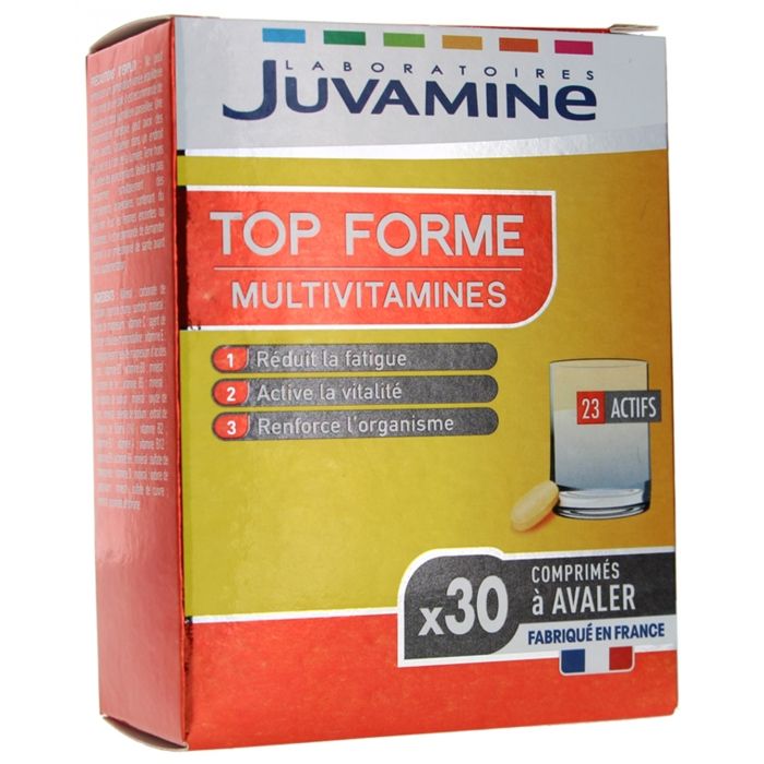 Juvamine Top Forme Multi-Vitamines 30 comprimés - Cdiscount Santé ...