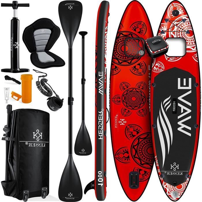 ® Kit de Stand up Paddle avec Planche Gonflable et fenêtre d ...