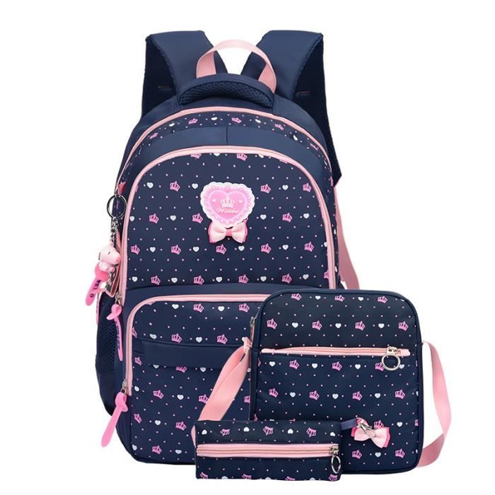 Cartable Fille Primaire CP Enfant, bleu Sac a Dos Ecole Scolaire CE2 ...