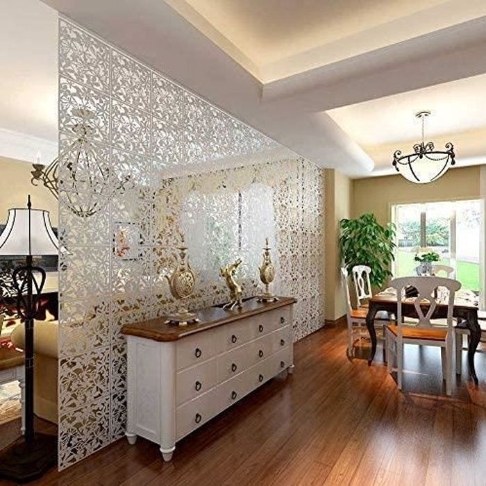 Lot de 4 paravents de sécurité à suspendre en pvc 40,6 x 40,6 cm, bois ...