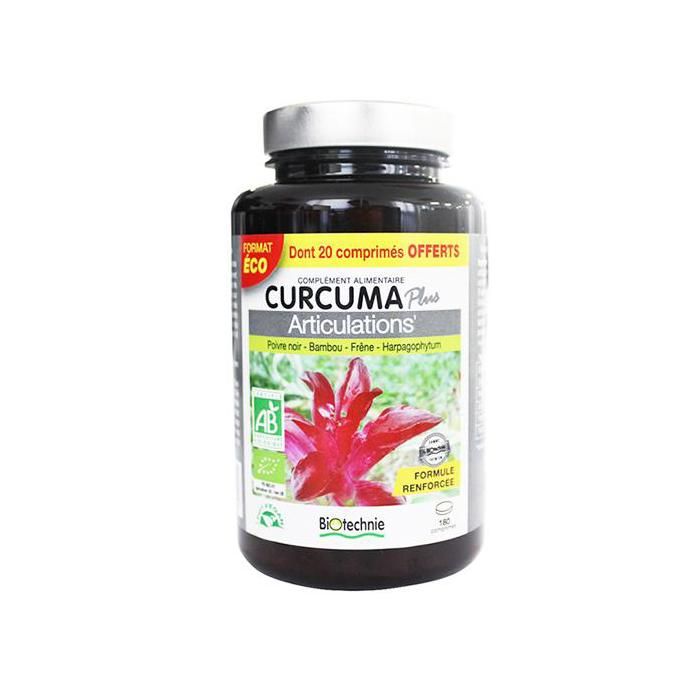 Biotechnie Curcuma Articulations 180 comprimés - Cdiscount Santé ...