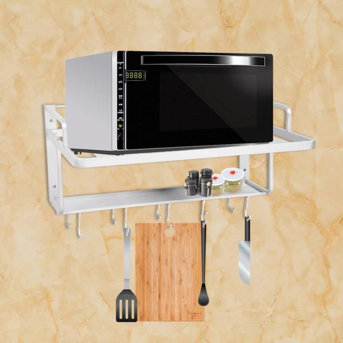 JIE Etagères Micro Ondes Four,Support Mural De Rangement Cuisine ...