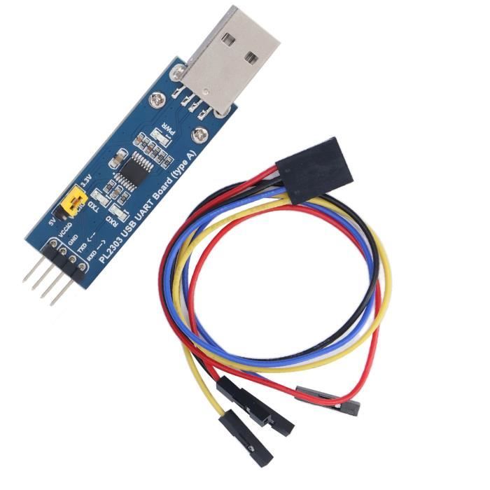 Fdit module TTL Adaptateur série USB vers UART TTL Module de communication avec connecteur USB ...