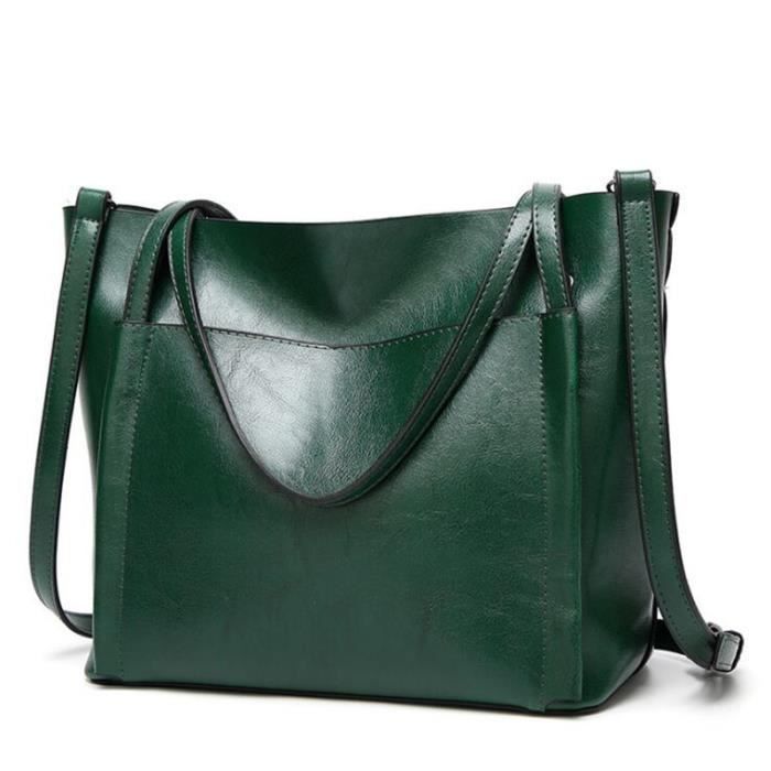 Sac à Bandoulière Pour Femme Mode Européenne Et Américaine Vert Go
