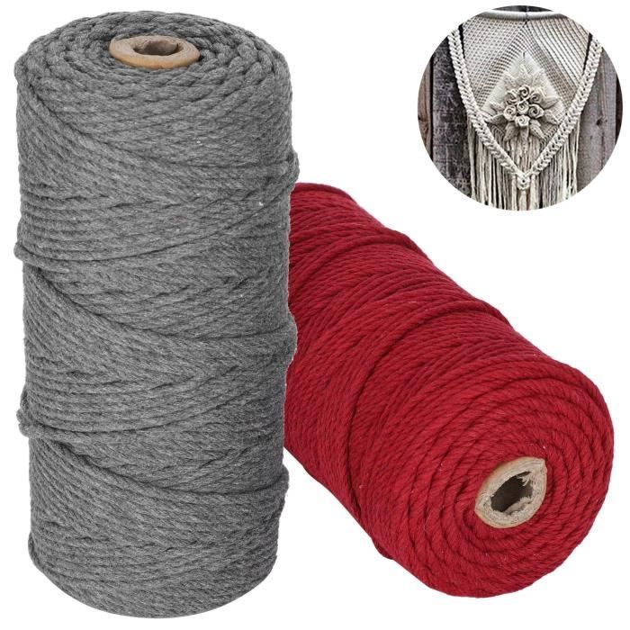 Mxzzand Fil de coton Fils de coton de 100 mètres, 2 pièces, corde à ...