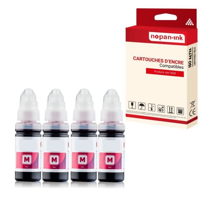 NOPAN-INK - 4 Bouteille d'encre compatible GI590 Magenta 70 ml pour ...