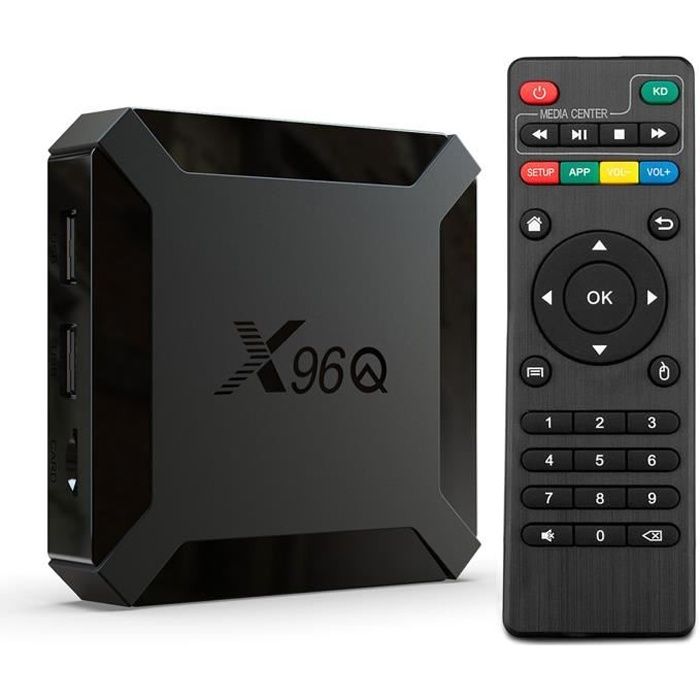 Boitier iptv Android TV Box X96Q Smart TV Box WiFi 1+8 Go avec Allwinner H313 TV Box Android 10. ...
