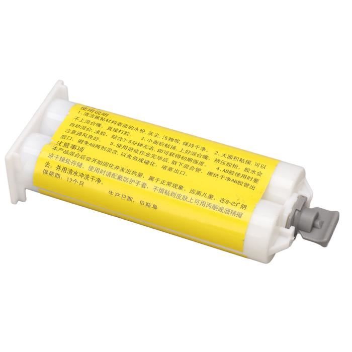 Qiilu colle AB en résine époxy AB Glue Résine Epoxy Haute Viscosité ...
